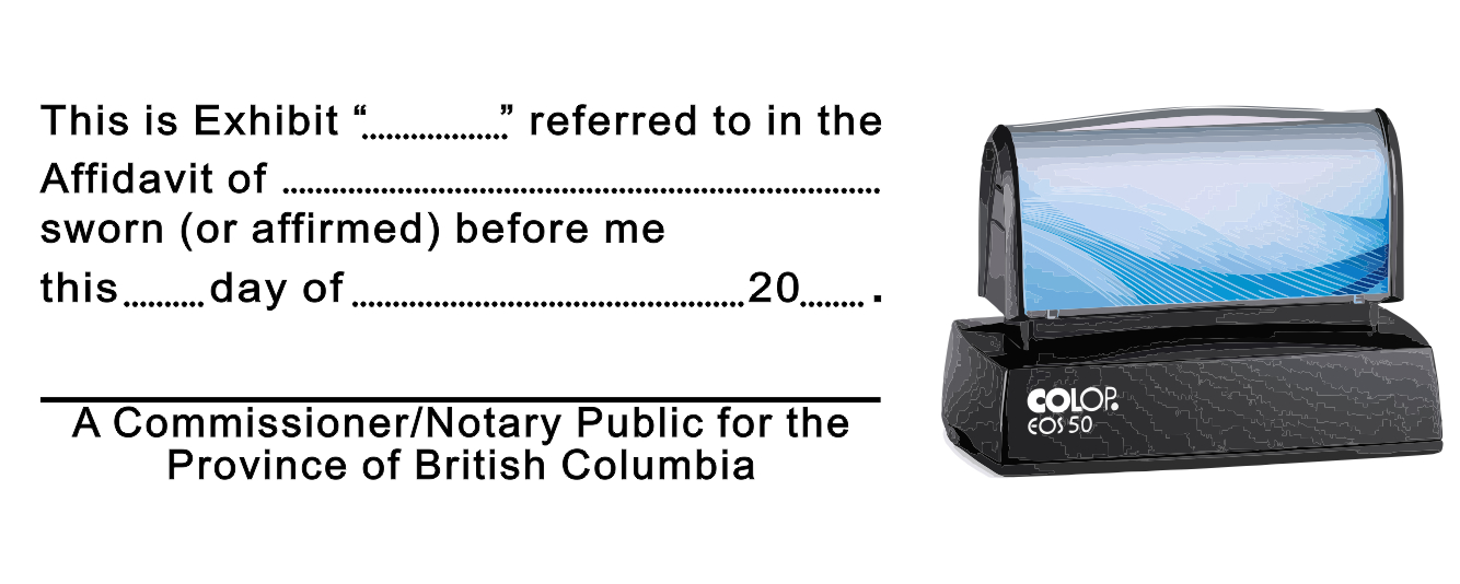 Stock "Exhibit" Stamp